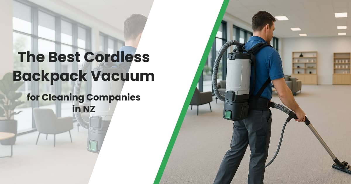 Best Cordless Backpack Vacuums NZ | Pure Clean Supplies