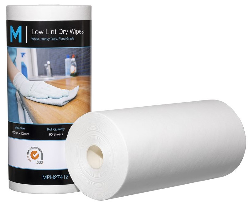 Low Lint Dry Wipes | 90 Sheets | Pure Clean Supplies