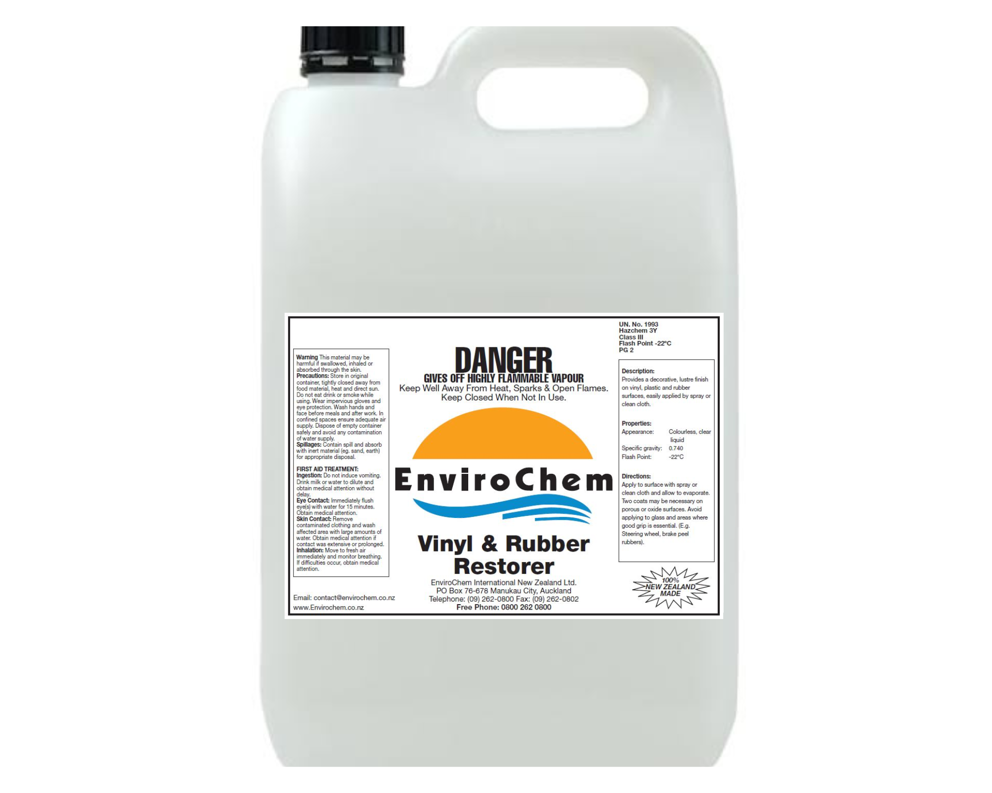 EnviroChem Vinyl & Rubber Restorer | Pure Clean Supplies