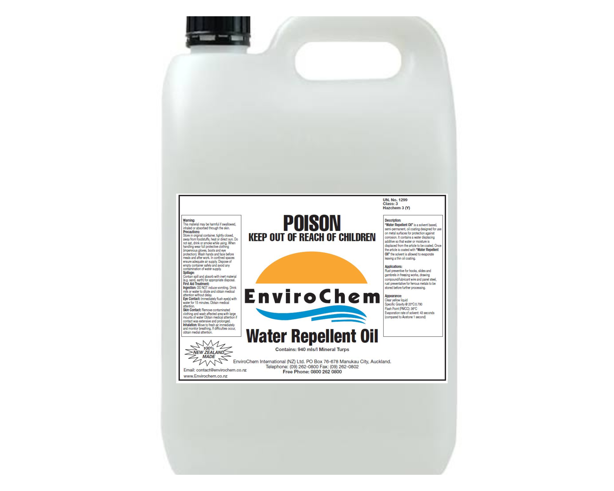 Shop EnviroChem Water Repellent Oil | Pure Clean Supplies