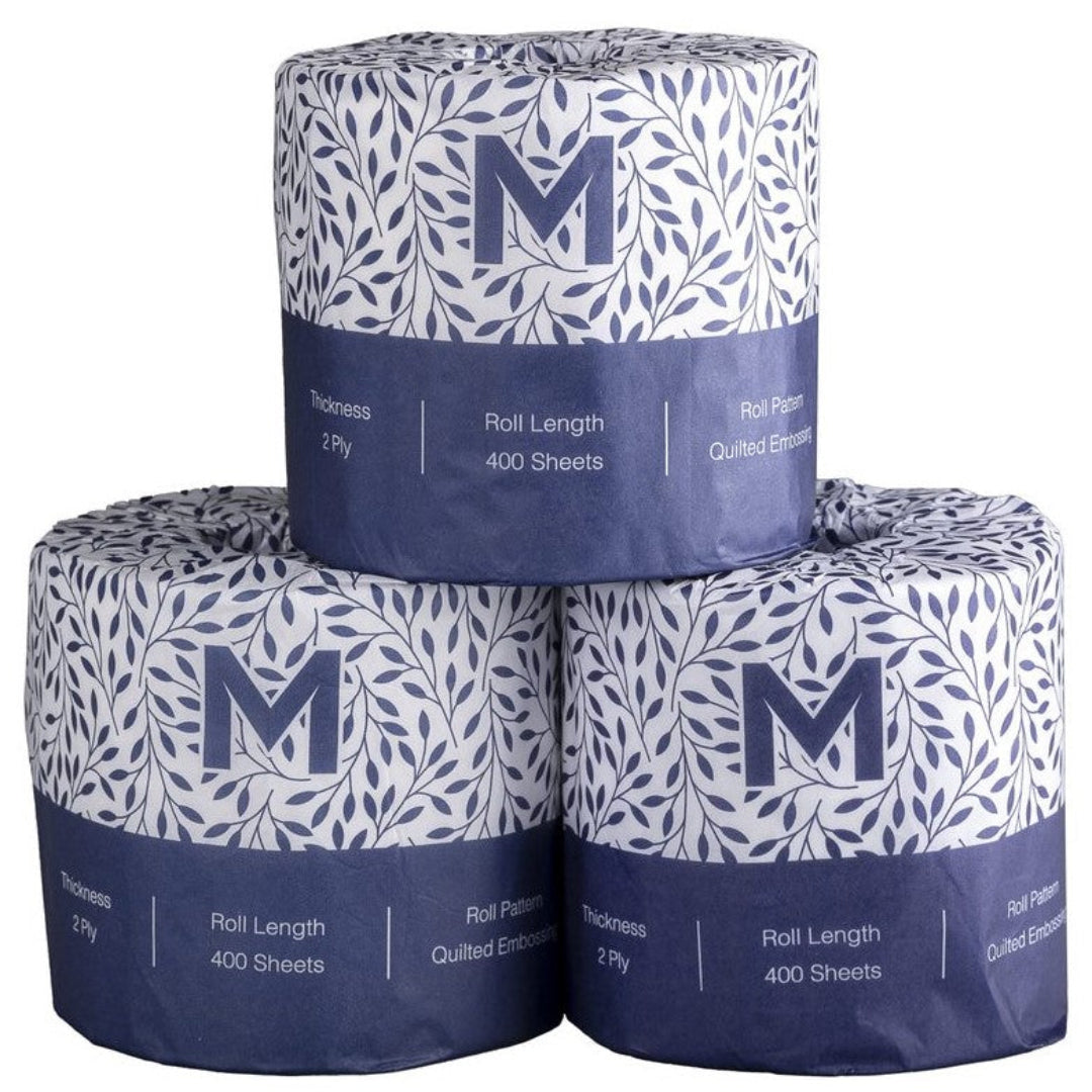 Wrapped Toilet Tissue Pack 2 Ply 400 Sheets | Pure Clean Supplies